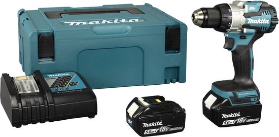 Makita DDF489RTJ Accu Schroefboormachine 18V 5.0Ah in Mbox | bol