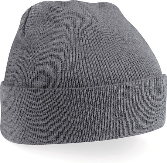 Beechfield Original Cuffed Beanie Graphite Grey | bol