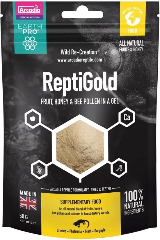 Arcadia Earth Pro Jellypot Gold Repti Gold - Wimpergekko Voer | bol