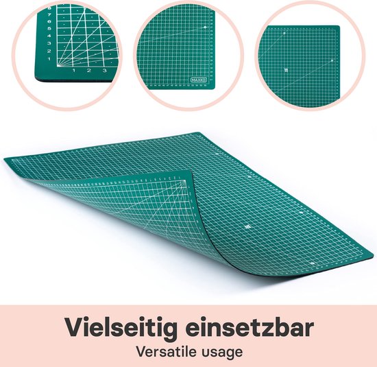 MAXKO Snijmat A2 (60 x 45 cm), roze | bol