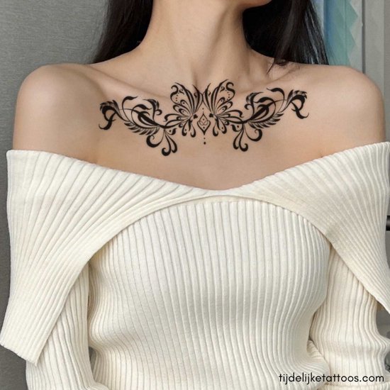 Sexy vlinder tribal rug tattoo - tijdelijke tattoo voor vrouwen – nep ...