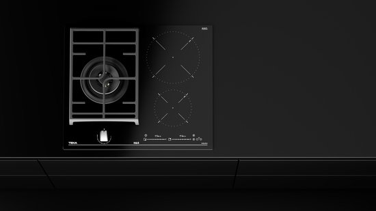 Teka JZC 63312 ABN, Noir, Intégré, 60 cm, Combi, Verre-céramique, 3 ...