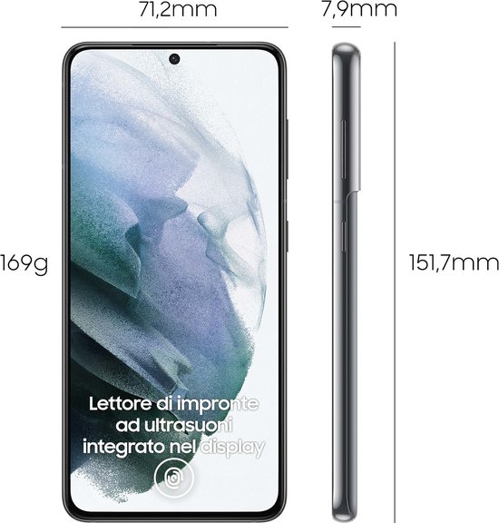 Samsung S21 G991 5G Dual Sim 8GB RAM 128GB Grey EU | bol