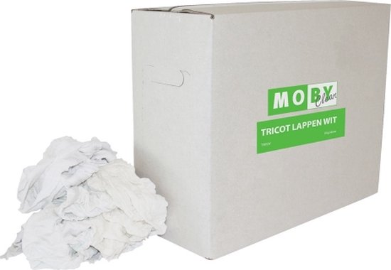 Moby Clean - POETSDOEK TRICOT WIT 9KG | bol