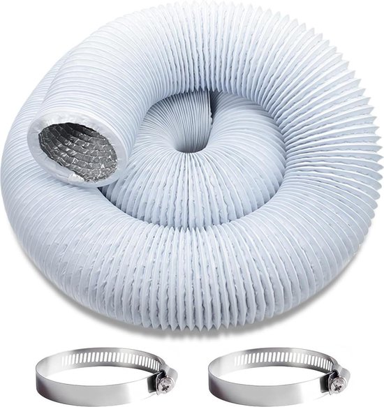 100 mm 6 m flexibele pvc-ventilatieslang - afvoerslang voor ...