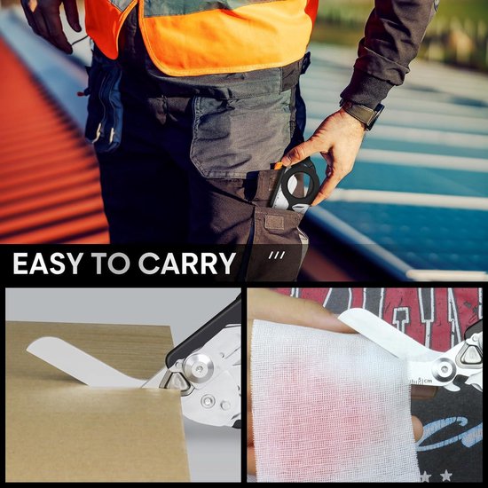 Stainless Steel Folding Emergency Scissors with Band Cutter and Glass ...