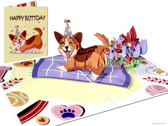 Popcards pop-up kaart - Supergrappige verjaardagskaart met lachend ...