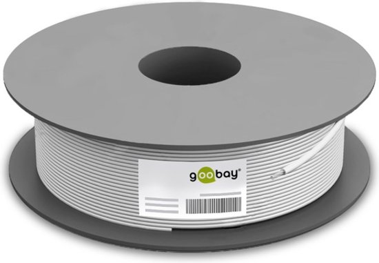 CAT6 S/FTP 100 meter buitenkabel op rol soepel zwart CCA - netwerkkabel ...