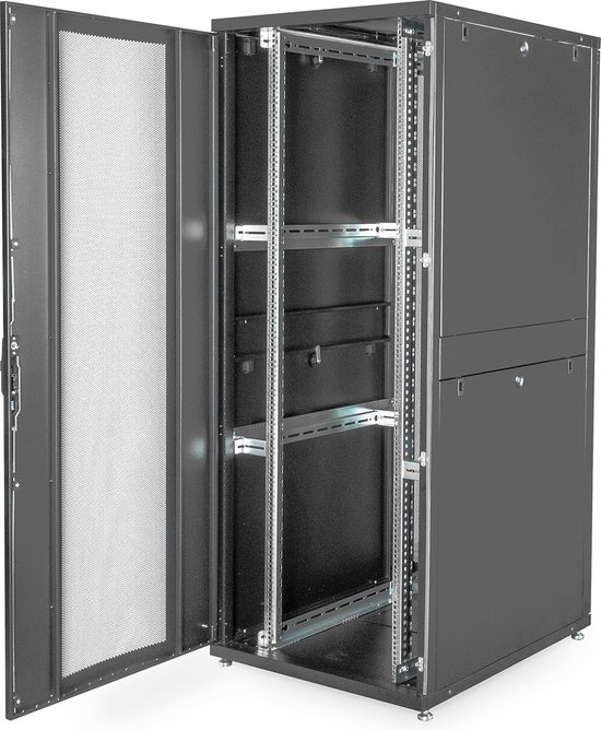 Digitus DN-19 SRV-42U-8-B rack Vrijstaande rek Zwart | bol