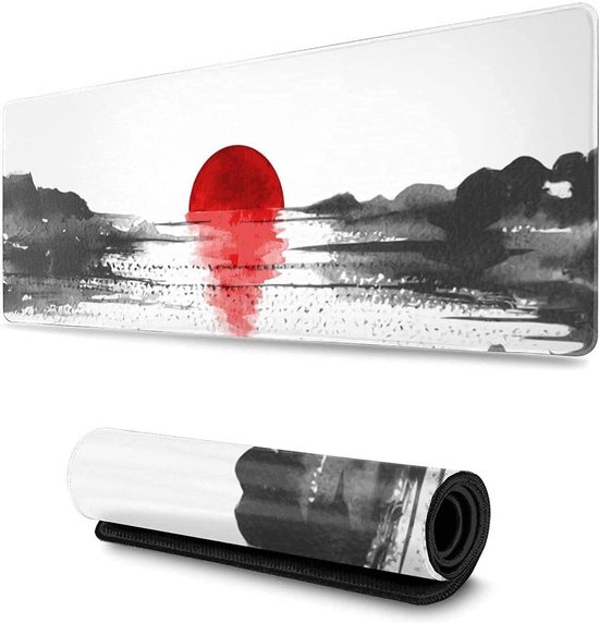 Gaming muismat, zwart en wit Cherry Blossom Extended Large Mouse Mat ...