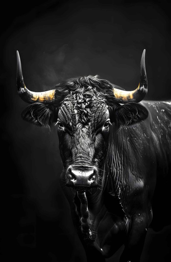 Stier Poster | Dieren Poster | Wilde Poster | Stijlvolle Poster ...