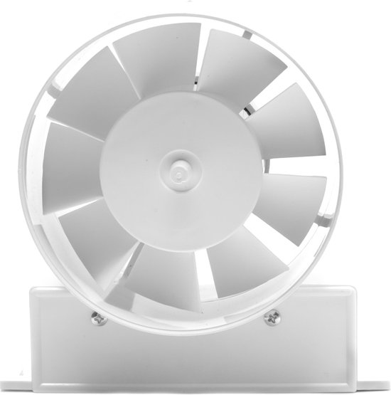 Buisventilator Ø120mm wit met timer | bol