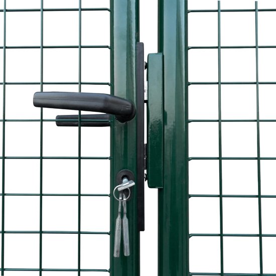 vidaXL Metalen Poort - Tuinpoort - Tuinpoort (gevlochten / 415 x 225 cm ...