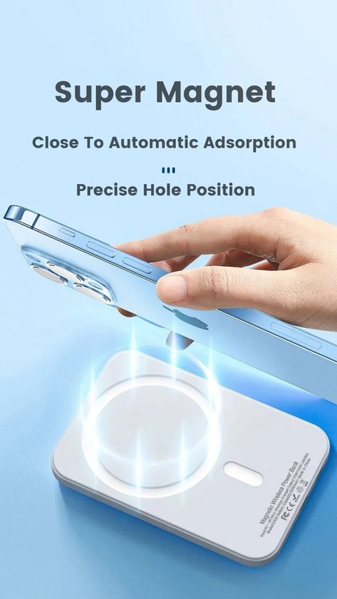 CROSS Magnetische Powerbank 5000 Mah Snel Opladen 22.5W Mini Draagbaar ...