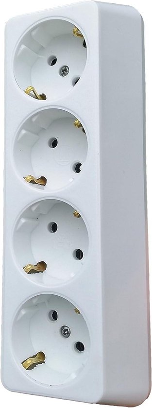 4-voudige opbouw stopcontact EU meervoudige stekker stekkerdoos 4 ...