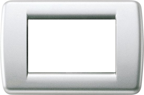 Metalen plaat Rondo 3 module zilver metallic - serie IDEA | bol