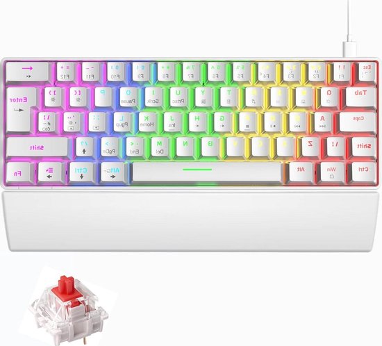 Mini 60% Mechanisch Gaming-Toetsenbord - UK Layout - RGB Chroma LED ...