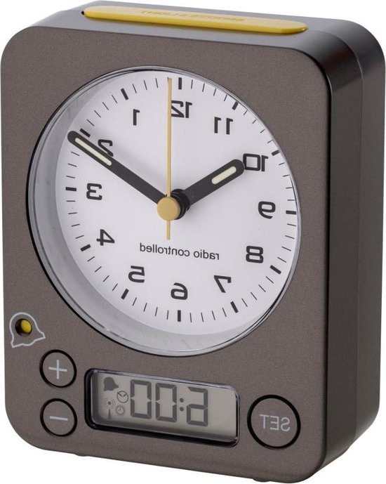 Wireless Analog and Digital Alarm Clock - High Precision Radio Clock ...