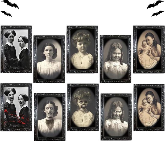 5 Pack 3D Changing Face Expression Moving Portrait Picture Frames ...