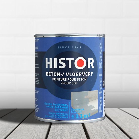 Histor Perfect Base Beton- en Vloerverf 0,75 liter - Beige | bol.com