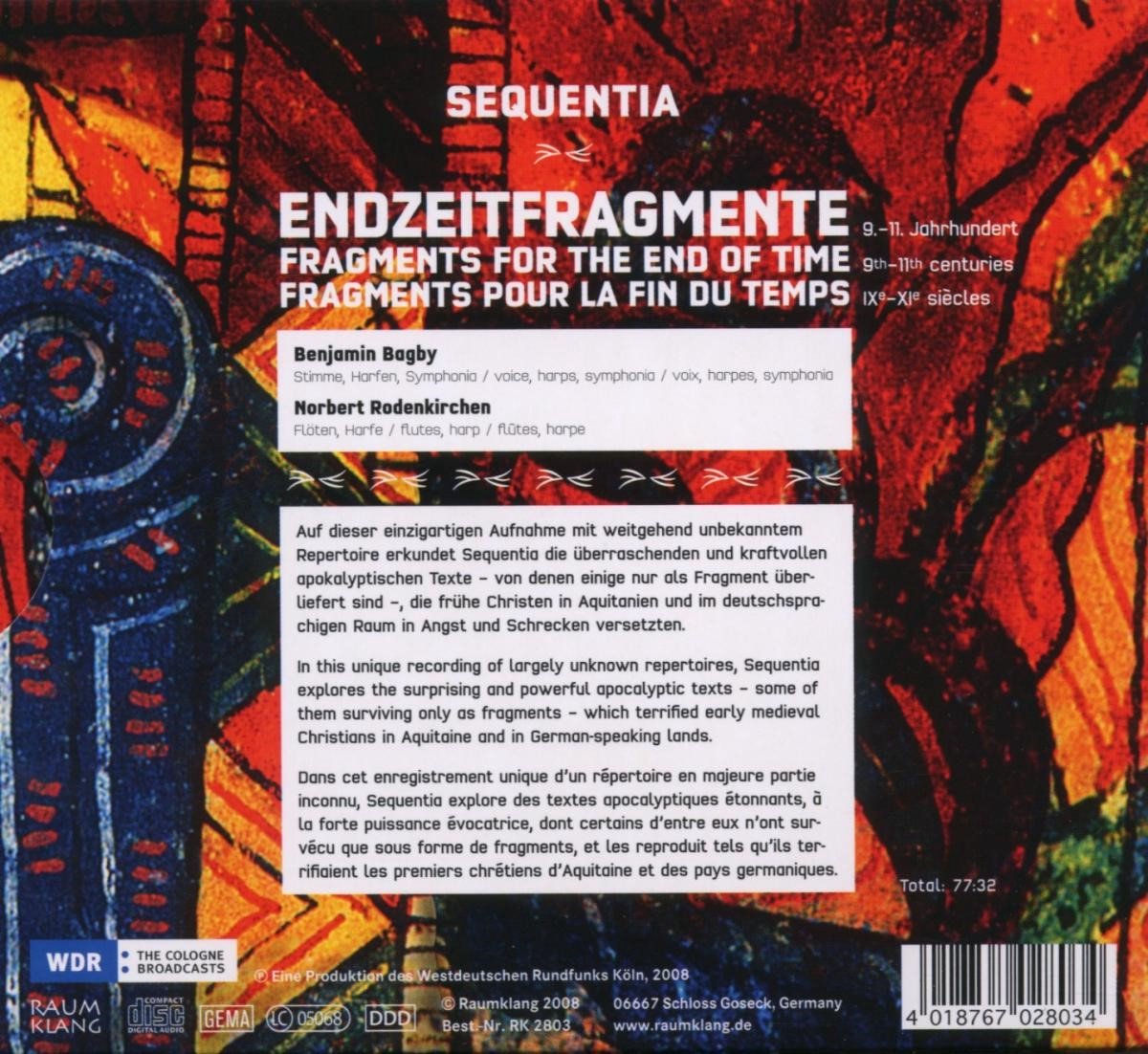 Sequentia - Fragments For The End Of Time (CD), Sequentia | CD (album ...