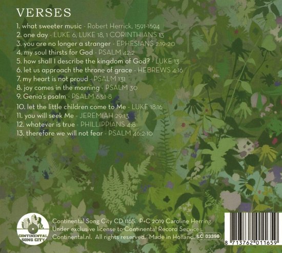 Caroline Herring - Verses (CD), Caroline Herring | CD (album) | Muziek ...