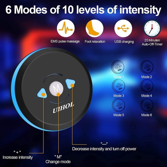 Voetmassage Apparaat Zinaps Ems Elektrische Voet Massager Opvouwbare