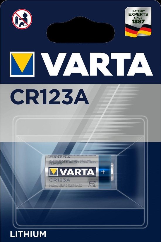 Varta CR123A Lithium Cylindrical batterij / 1 stuk | bol