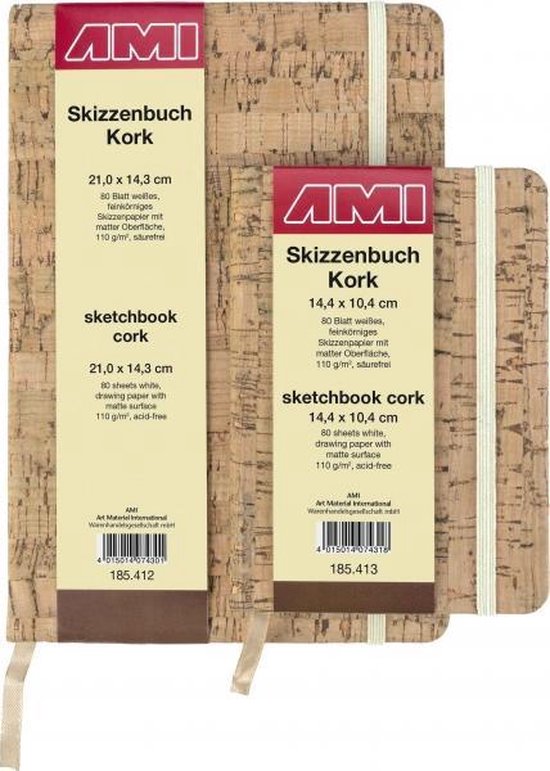 Schetsboek 21 x 14,3 cm 110g kurk | bol