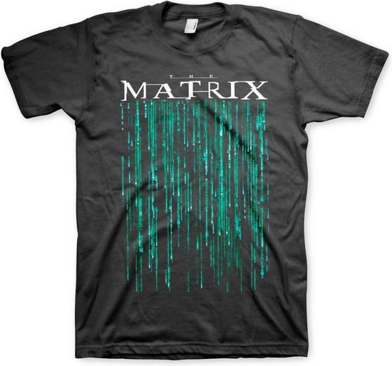 The Matrix Heren Tshirt -4XL- The Matrix Zwart | bol
