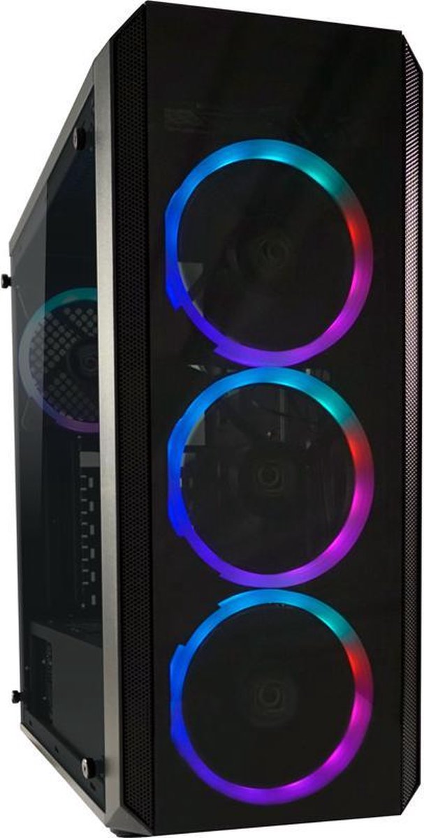 LC-Power Gaming 703B - Quad-Luxx Midi Tower Zwart | bol.com