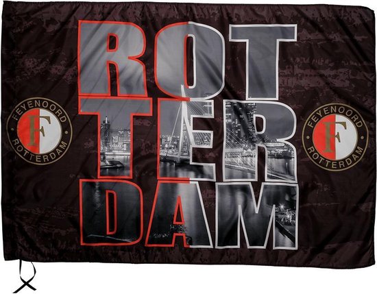 Feyenoord Vlag ROT TER DAM, 100x150cm | bol