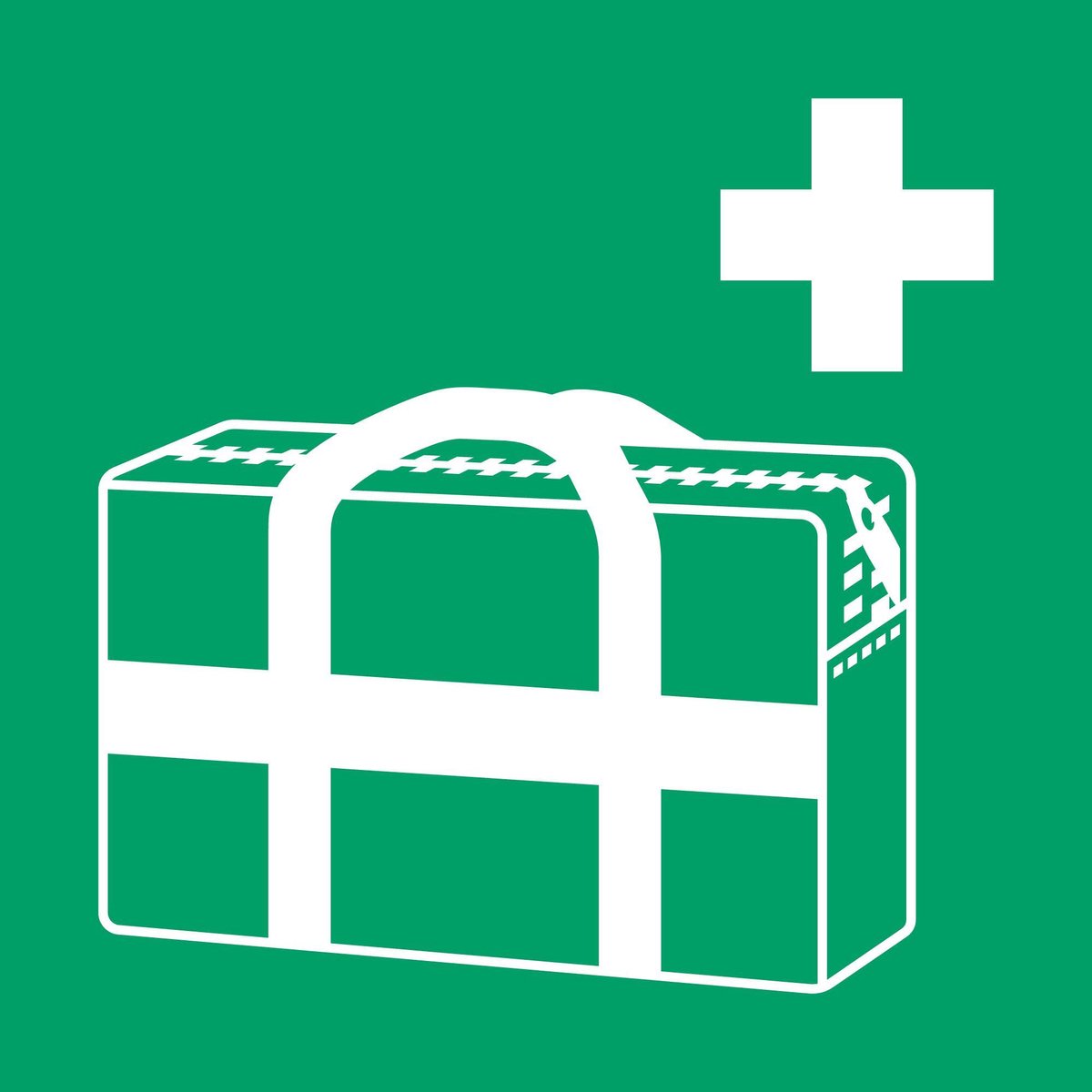 Pictogram bordje EHBO koffer | 200 * 200 mm | verpakt per 2 stuks | bol