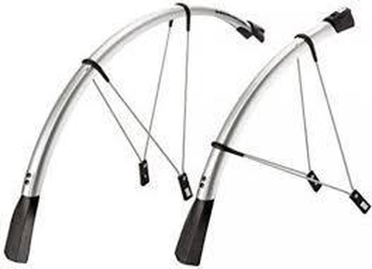 Sks Spatbordset Raceblade Long Kunststof Zilver 28inch 25mm | bol.com