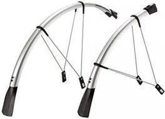 Sks Spatbordset Raceblade Long Kunststof Zilver 28inch 25mm | bol