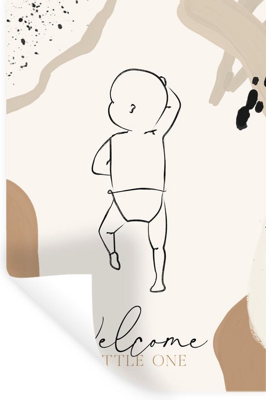 Muurstickers - Sticker Folie - Geboorte - Welcome little one - Quotes ...