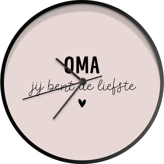 Klok Ø 30 Cm Spreuken Oma Quotes Oma Jij Bent De Liefste