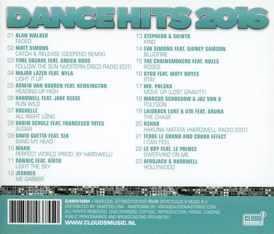Various Artists - Dance Hits 2016 (CD), various artists | Muziek | bol