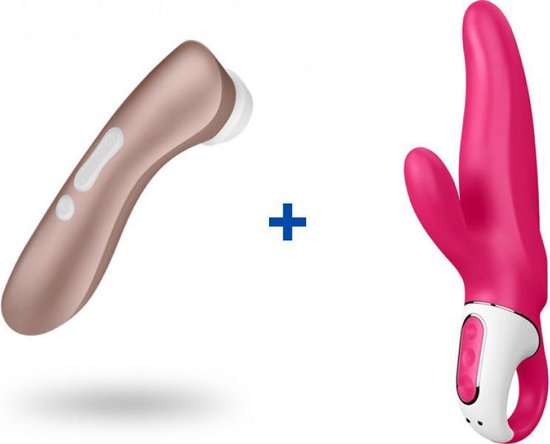 Satisfyer Pro 2 - Clitorisstimulator + Satisfyer Mr. Rabbit Rabbit Vibrator - Tarzan... | bol.com