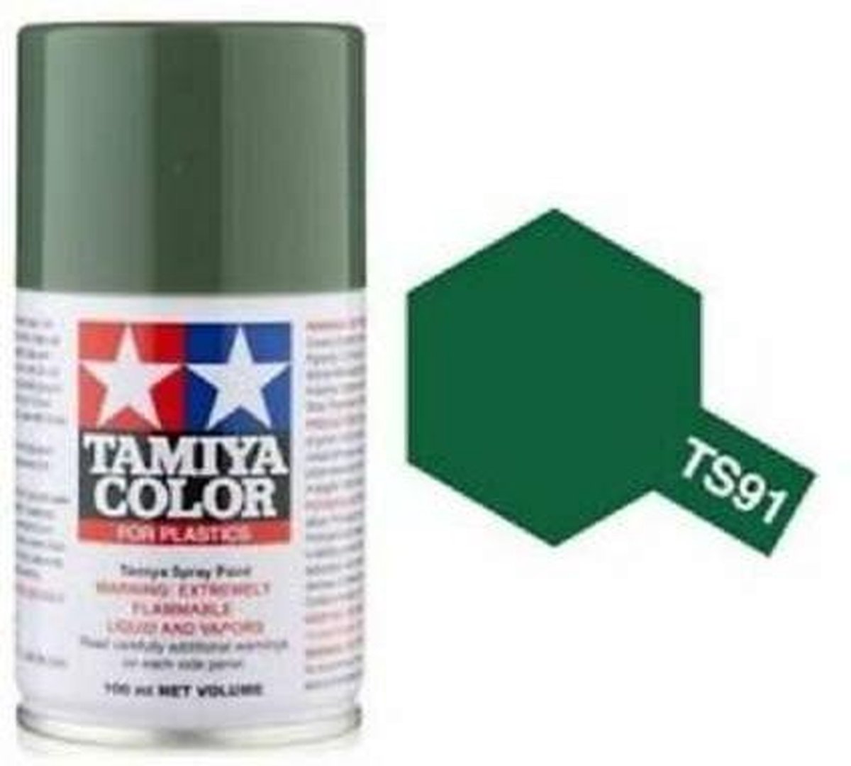 Tamiya TS-91 Dark Green JGSDF - Matt - Acryl Spray - 100ml Verf spuitbus | bol.com