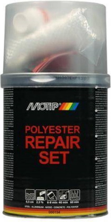 Motip polyester reparatieset - 1 kg | bol