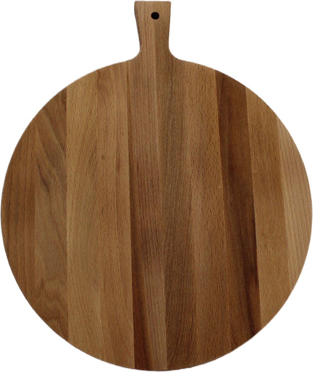 Beukenhouten Borrelplank Rond ⌀33 cm / Serveerplank / Tapasplank | bol