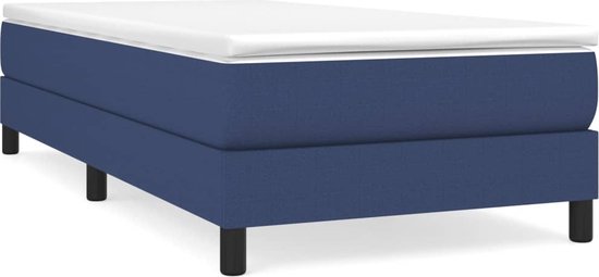Maison Exclusive - Boxspring Bedframe Blauw 100x200 cm Stof | bol.com