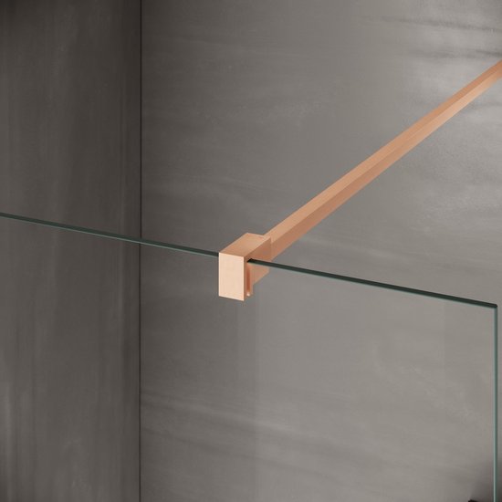 Inloopdouche Florida 70 x 200cm douchewand rose goud | bol.com