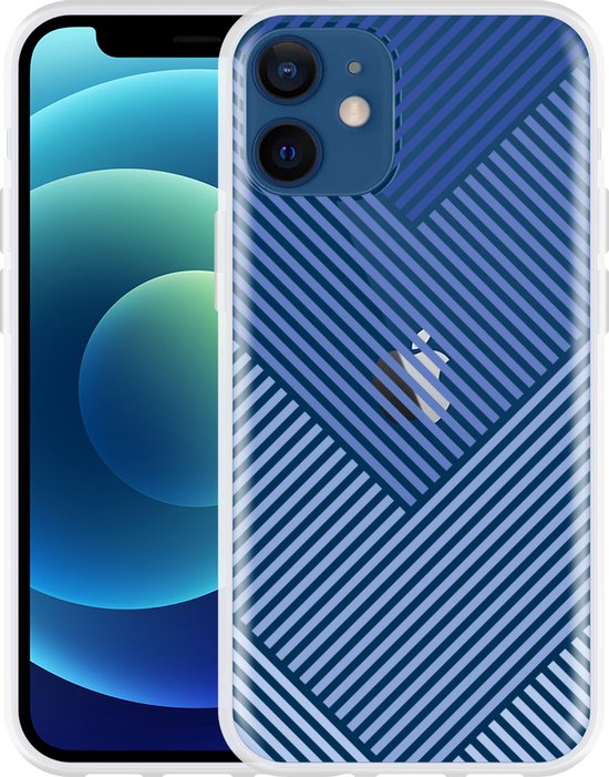 Apple iPhone 12 Mini Hoesje Art Lines - Designed by Cazy | bol.com