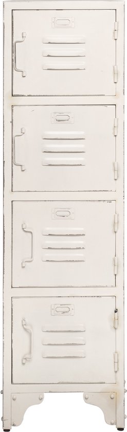 Lockerkast Wit - Locker Met 4 Deuren - Lockerkast metaal | bol