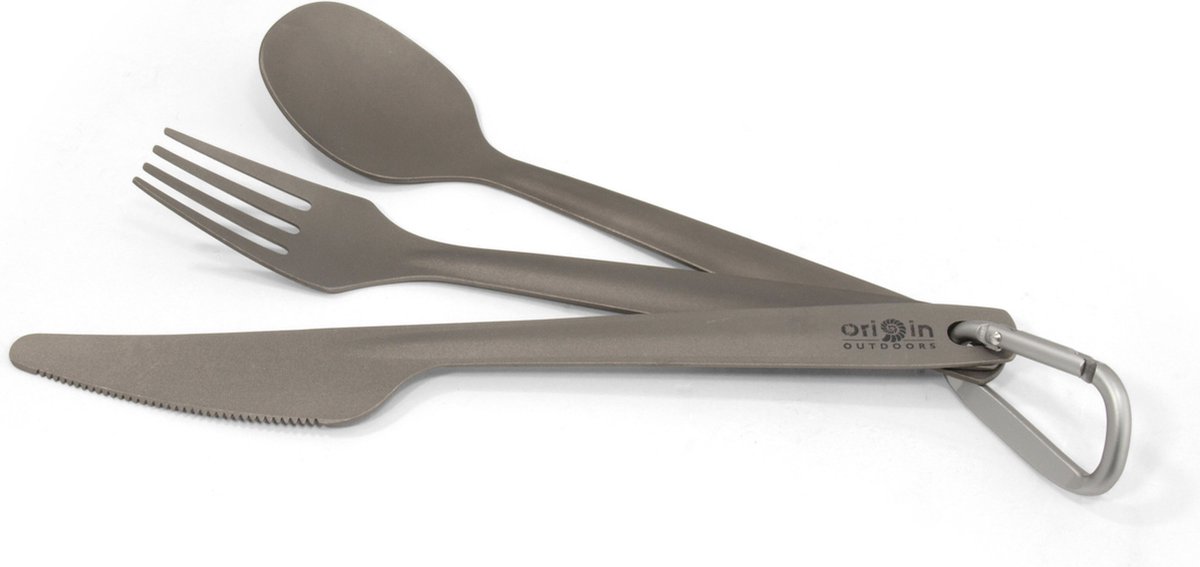 Titanium bestek set - Titan Bushcraft | bol.com