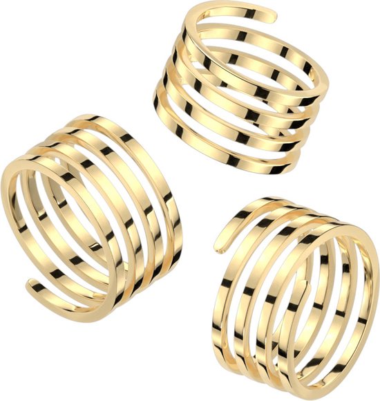 Ringen Dames - Ring Dames - Dames Ring - Goudkleurig - Gouden Ring ...