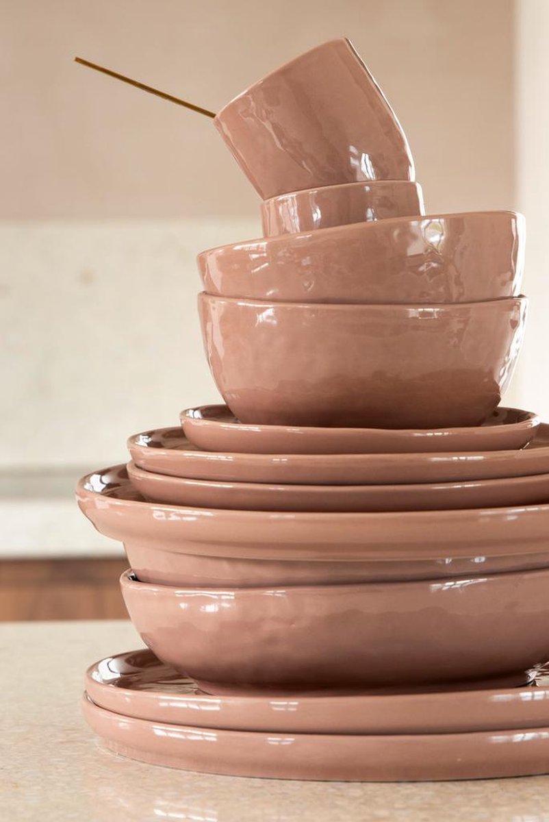 Gusta Table Tales - Bord - Terracotta - ø15,3cm - Freckle | bol.com