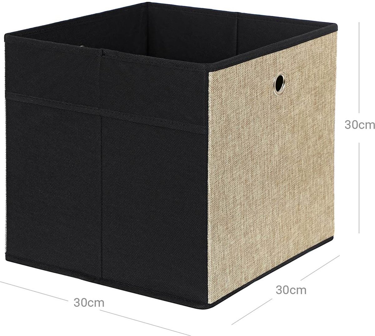 Opvouwbare - Opbergdozen - Set van 6 - Bruin grijs | bol.com